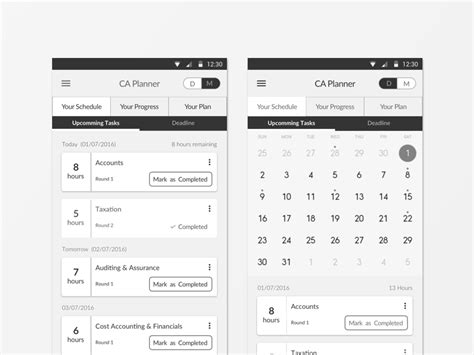 Study Planner App Specially Designed For CA Babes By Dhaval S Gandhi On Dribbble