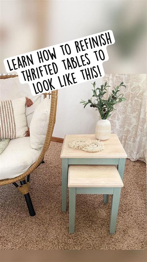 Refinish Thrifted Nesting Tables For A Coastal Living Room Or Bedroom Upgrade