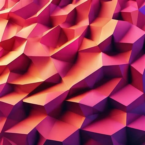 premium ai image abstract 3d rendering of low poly surface
