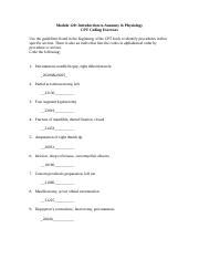 Module 120 CPT Exercises Complete Docx Module 120 Introduction To