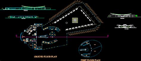 Bus Terminal Dwg Section For Autocad • Designs Cad