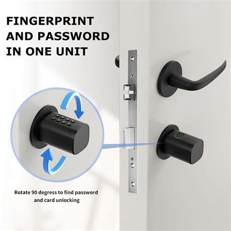 Tuya Bluetooth Smart Cylinder Lock With Biometric Fingerprint Bolt Lock Anti Theft Oem