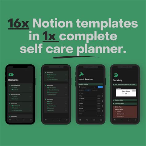 notion dark mode self care template 🔋 free r freenotiontemplates