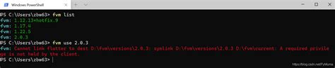 Win10使用fvm实现多个flutter版本的快捷切换win10 Fvm Csdn博客