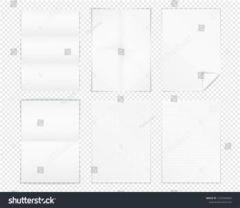 Different A4 Format Paper Folded Paper Stock Vector Royalty Free 1234564663 Shutterstock