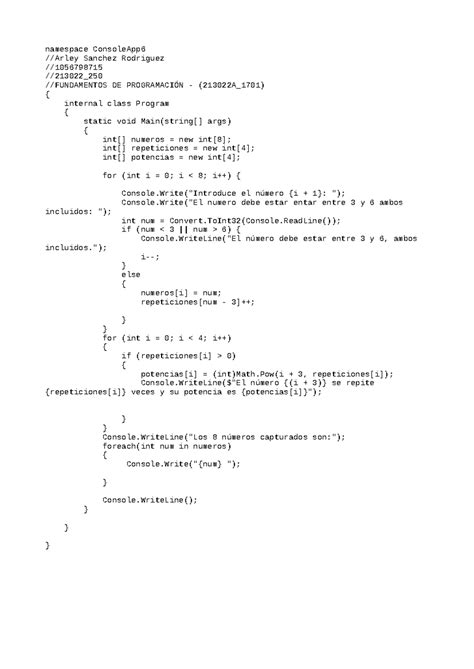 Tarea 1 Qwerrtyuiop´´lkjhgfdsazxcvbnm Namespace Consoleapp
