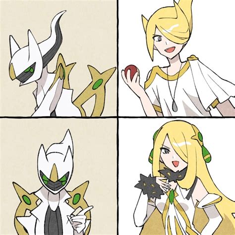 Cynthia Volo Arceus And Cynthia Pokemon And More Drawn By Machi Chrismt Danbooru