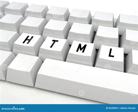 Html Keyboard Stock Illustration Illustration Of Push 8228890