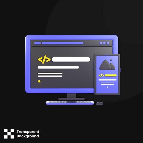 Premium Psd Psd 3d Illustration Of Responsive Design Mode
