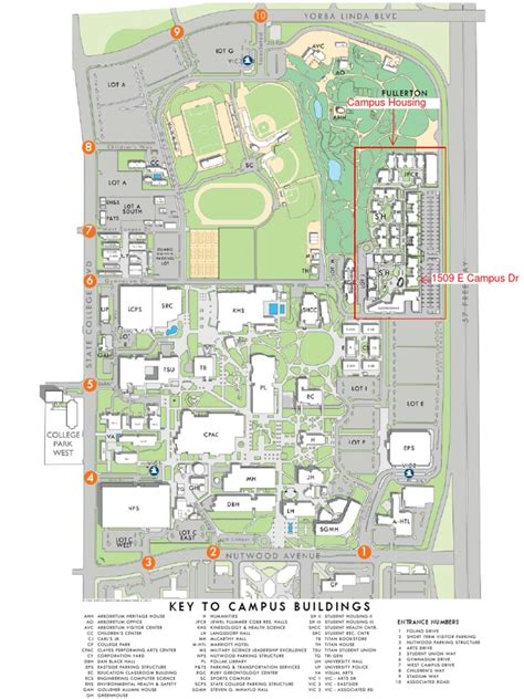 Csuf Campus Map Pdf