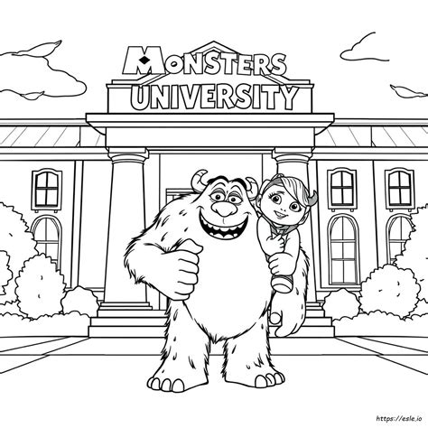 Dibujos Para Colorear De Sulley De Monsters University Pin By Nadyn