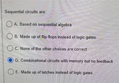 Solved Sequential Circuits Area ﻿based On Sequential