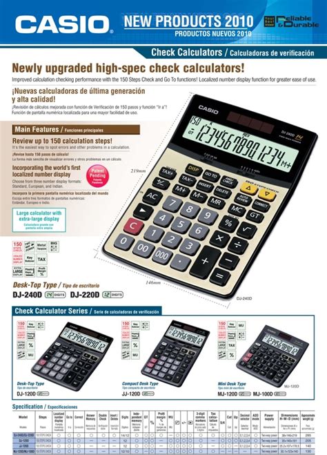 Casio - DJ-240D - - Calculatrice LCD - Casio DJ240D - Casio.ledudu.com ...