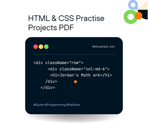 Html And Css Practice Projects Pdf And The Best Project Ideas For Beginner By Frontendzone