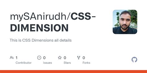 GitHub MySAnirudh CSS DIMENSION This Is CSS Dimensions All Details