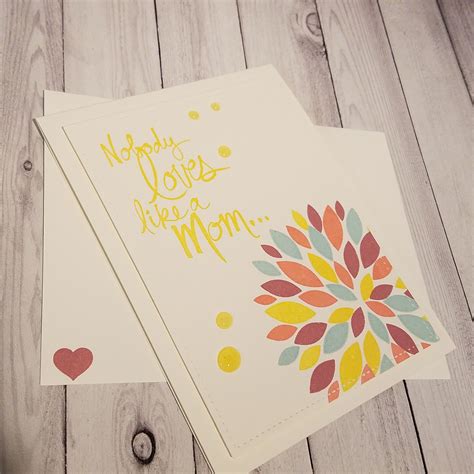 Tarjeta del Día de la Madre Feliz Día de la Madre Tarjeta de Felicitación con Sobre Hecha a