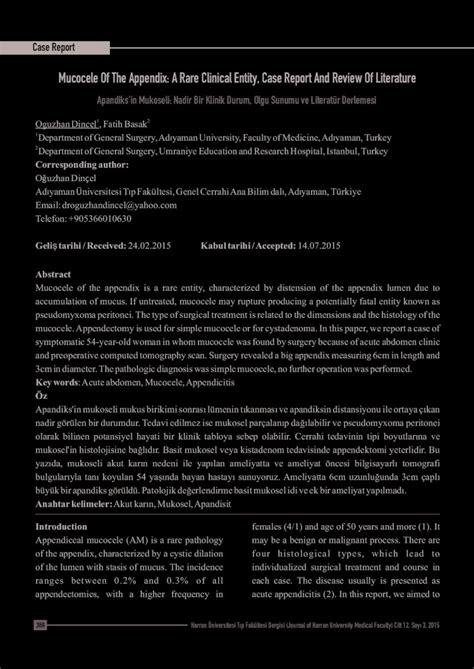 Pdf Mucocele Of The Appendix A Rare Clinical Entity Case Tr Assets Uploads
