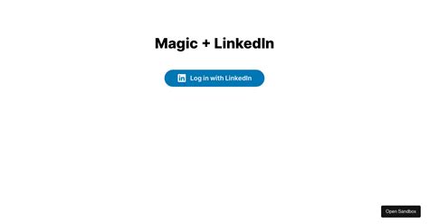 linkedin oauth demo codesandbox