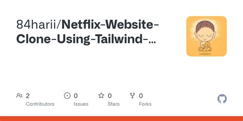 github 84harii netflix website clone using tailwind css