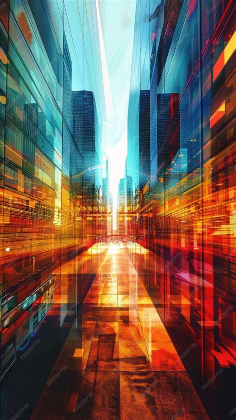 Abstract Background Of Modern Building Premium Ai Generated Image