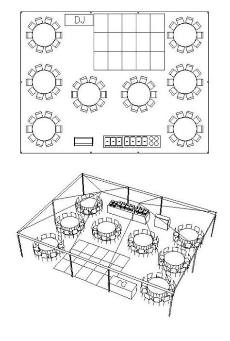 Rectangular Table Seating Chart Template
