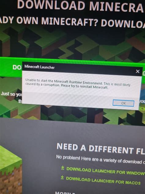 [launcher] Minecraft Laucher Refuses To Launch And Says Its Corrupted Even After I Redownloaded