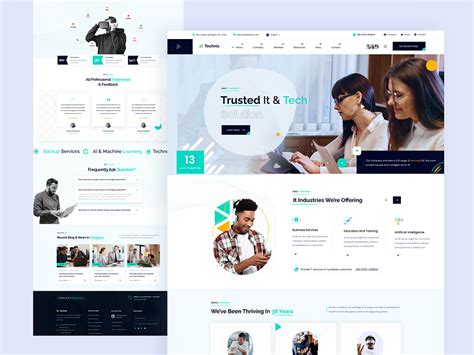 Technix Technology And It Solutions Web Page By Mehedii Mohammad On Dribbble