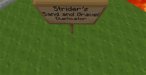 Striders Sandgravel Duplicator Minecraft Map