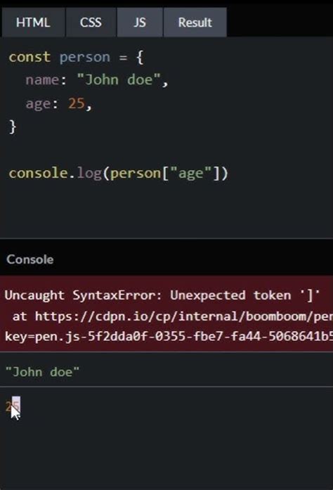 Javascript Object Bracket Notation Youtube