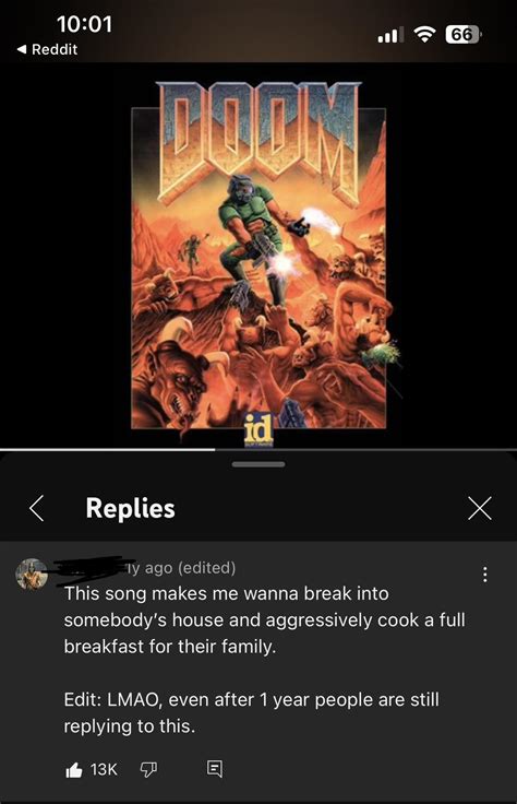 Was Listening To The 1993 Doom Song On Youtube And Found My Old Comment