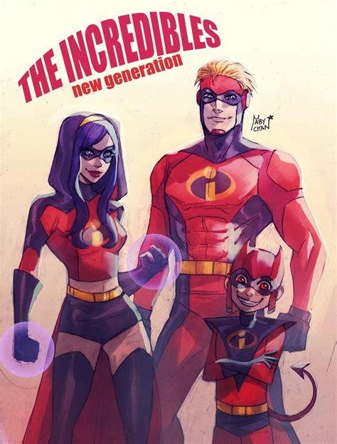 Violet Parr Dash Parr And Jack Jack Parr The Incredibles Drawn By