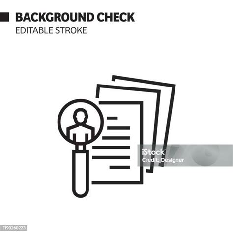 배경 확인 선 아이콘 윤곽선 벡터 기호 그림 픽셀 완벽 편집 스트로크 0명에 대한 스톡 벡터 아트 및 기타 이미지 0명 개념 계획 Istock