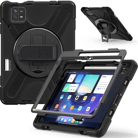 Xiaomi Pad Pad Pro Heavy Duty Case With Hand Strap Black