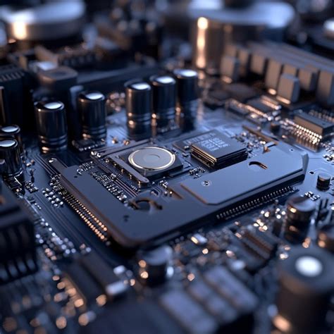 A Closeup Of A Computers Internal Components Including The Cpu Gpu And Ram Premium Ai