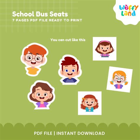 Babe Bus Seats Memory Game Printable Logic Activity Busy Book For Babe Busy Page