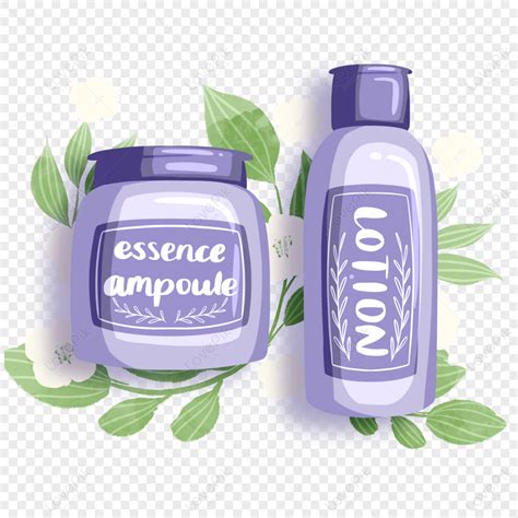 보라색 만화 일러스트 신선한 화장품 원소 초록 비누 Png 일러스트 무료 다운로드 Lovepik