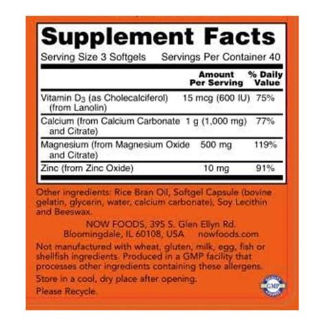 NOW Foods Calcium & Magnesium - Health Nut Vitamin