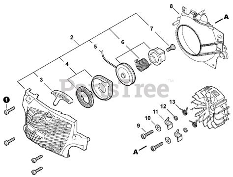 Echo CS 352 Echo Chainsaw SN C19612001001 C19612999999 Recoil Starter S N C19612001001