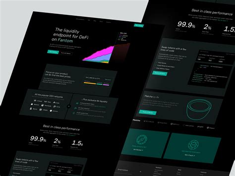 defi landing page ui ux design on behance