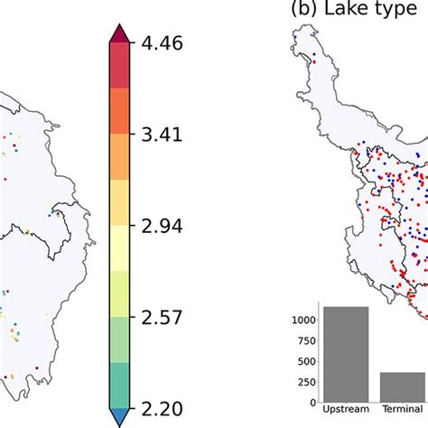 Spatial Distribution Of Shoreline Development Index A And Type B On