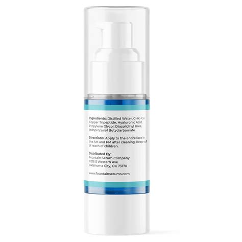 Ghk Cu Copper Tripeptide Serum With Hyaluronic Acid Face And Scalp