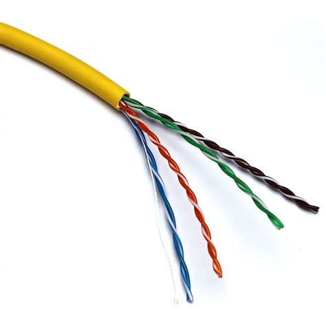 Excel Solid Cat E Cable U UTP LSOH Euroclass Dca M Box Yellow