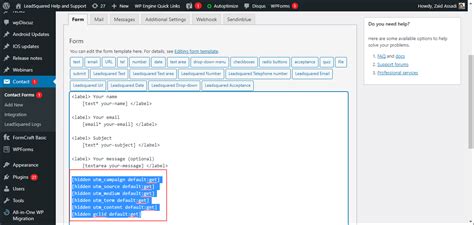 Integrate Contact Form 7 With Leadsquared Help And Support