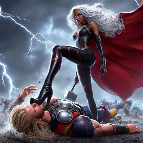 Thor Vs Storm By Peter1327 On Deviantart