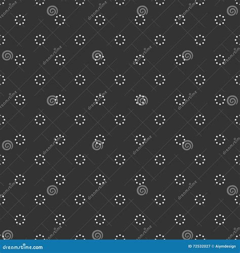 Seamless Pattern With Dotted Circles Stock Vector Illustration Of Paper Textile 72532027