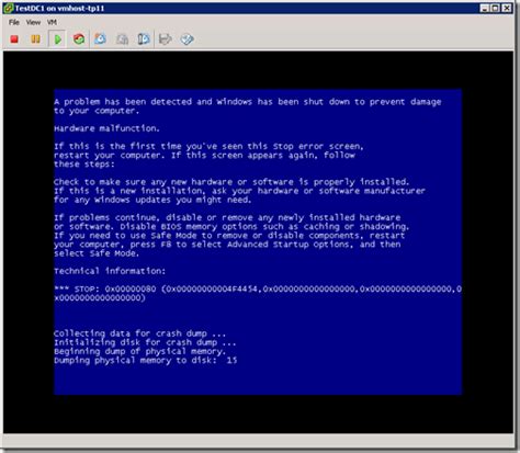 Capture Windows VM Memory Dump In ESX Geoff UVM