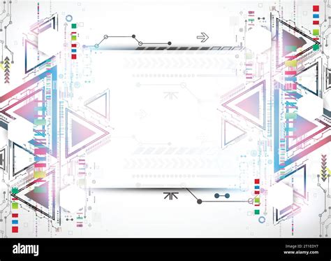 Abstract Technology Triangle Background Vector Stock Vector Image