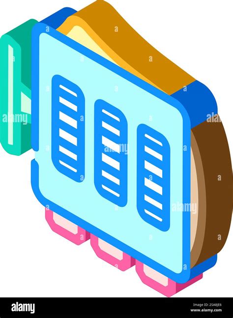 Fidget Cube Toy Isometric Icon Vector Fidget Cube Toy Sign Isolated