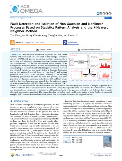 pdf fault detection and isolation of non gaussian and nonlinear