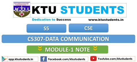 CS Data Communication Module Note S CSE KTU Students Engineering Notes Syllabus